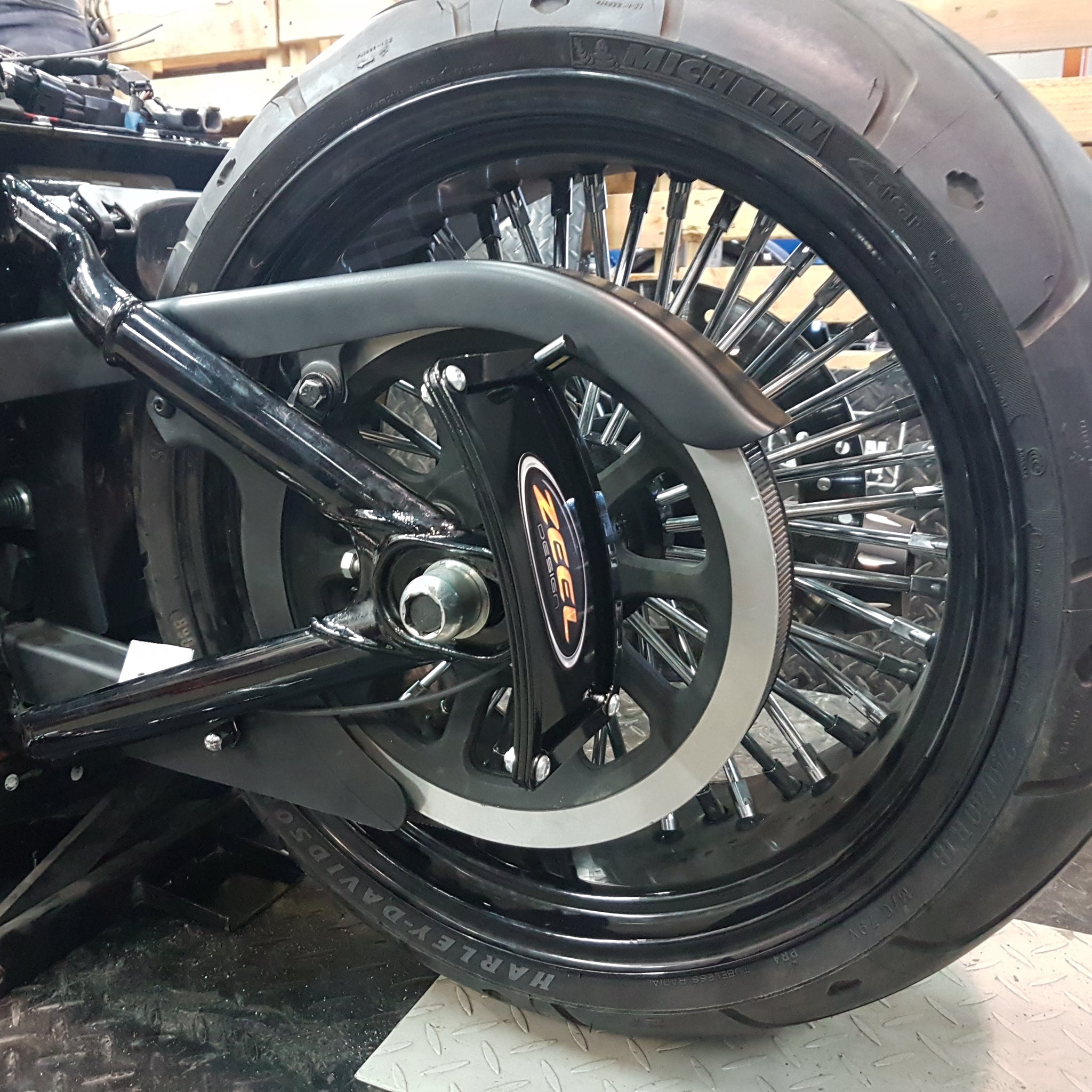 HARLEY SOFTAIL - Side mount curved license plate bracket – ZEEL DESIGN