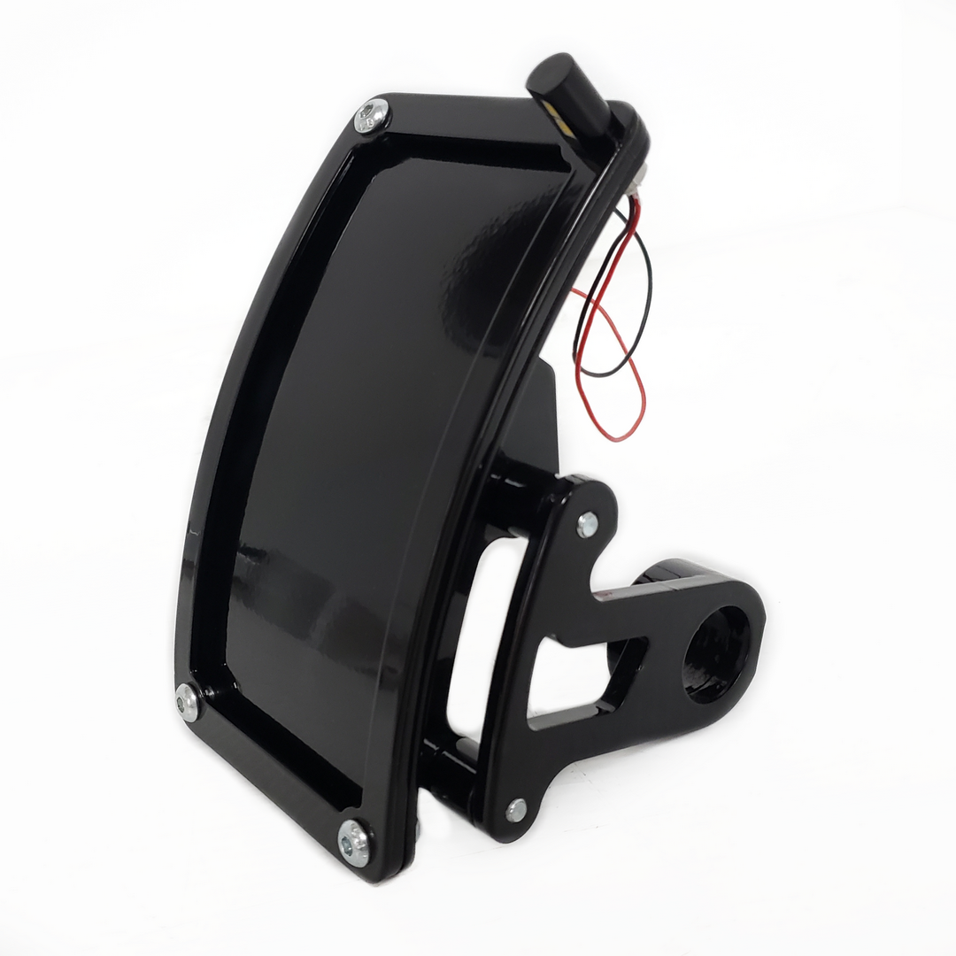 HARLEY SOFTAIL - Side mount curved license plate bracket – ZEEL DESIGN
