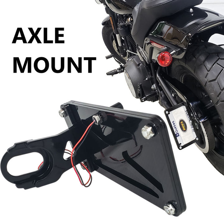 HARLEY FAT BOB - Side mount license plate bracket - Axle – ZEEL DESIGN