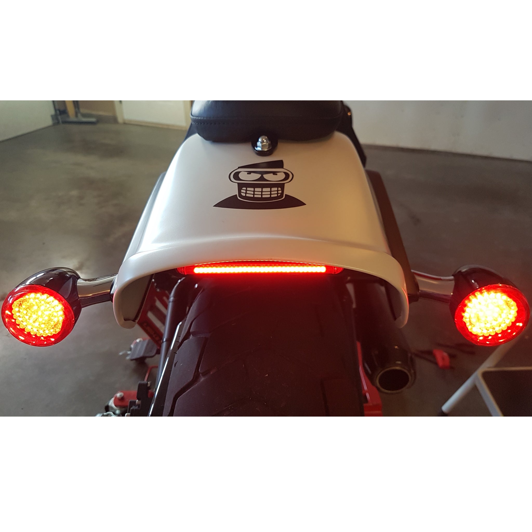 HARLEY FAT BOB - Billet Fender Tip Brake Tail Light LED – ZEEL DESIGN
