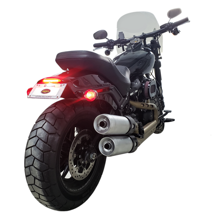 HARLEY FAT BOB - Central License plate/Brake light – ZEEL DESIGN